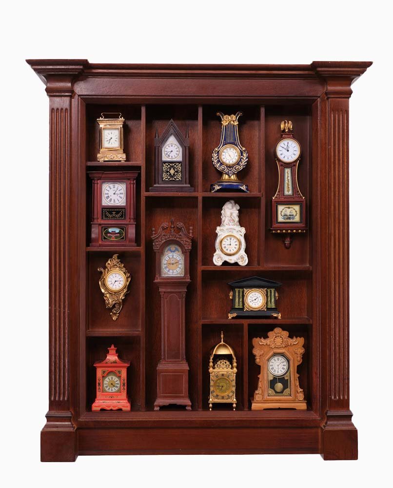Small Franklin Mint Clocks with Wall Unit, 1980s, Set of 13 for sale at ...
