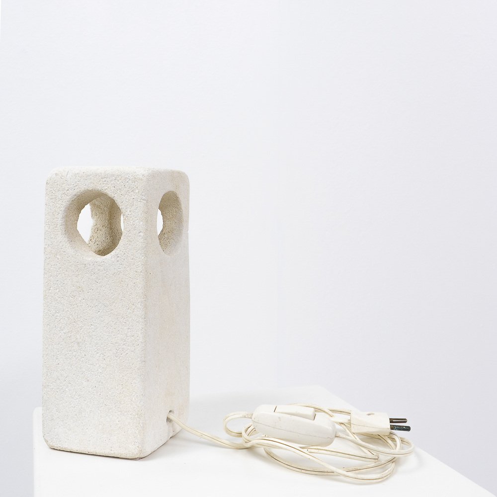 Carved Limestone Table Lamp by Albert Tormos, France, 1970s for sale at ...