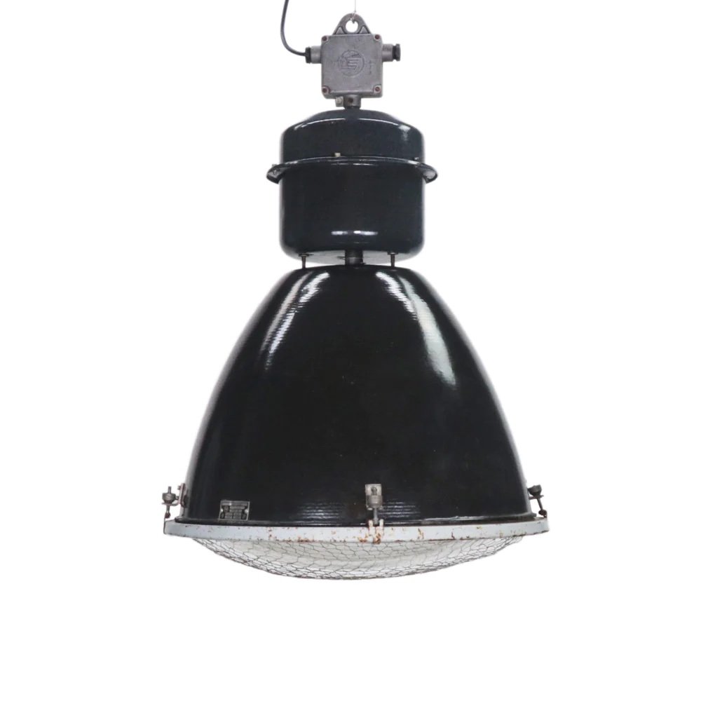 Great Industrial Lamp with Cage, 1960s for sale at Pamono