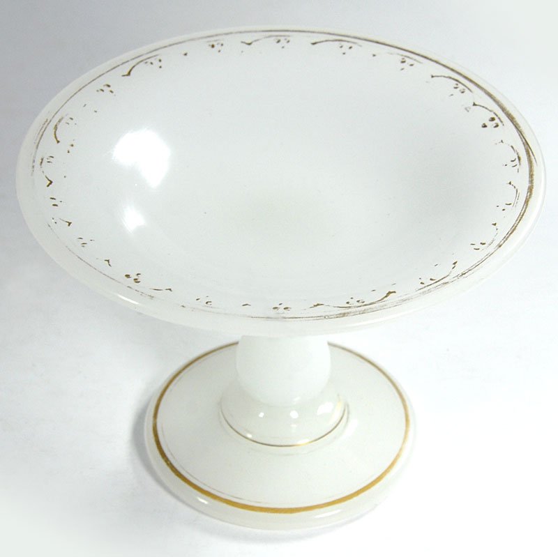 Small French Opaline Glass Dish, 1950s for sale at Pamono