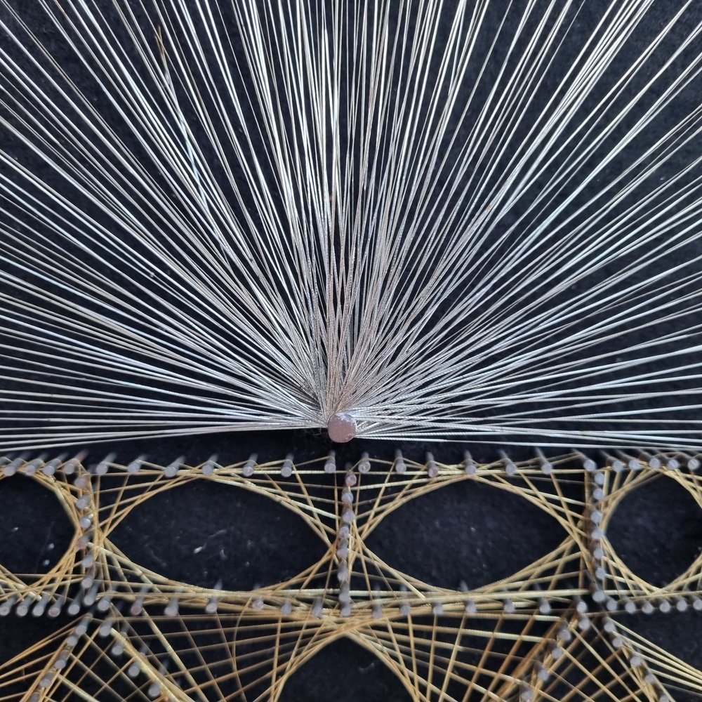 Wire Art Wall Painting, 1960s for sale at Pamono