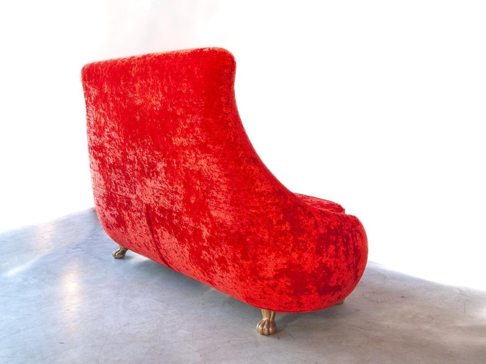 Vintage Bretz Iconic Red Loveseat Sofa, Germany, 1995 for sale at Pamono