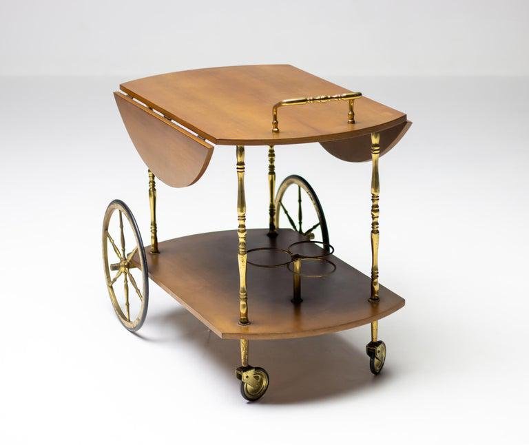 Brass Bar Cart from Cesare Lacca, 1960s for sale at Pamono