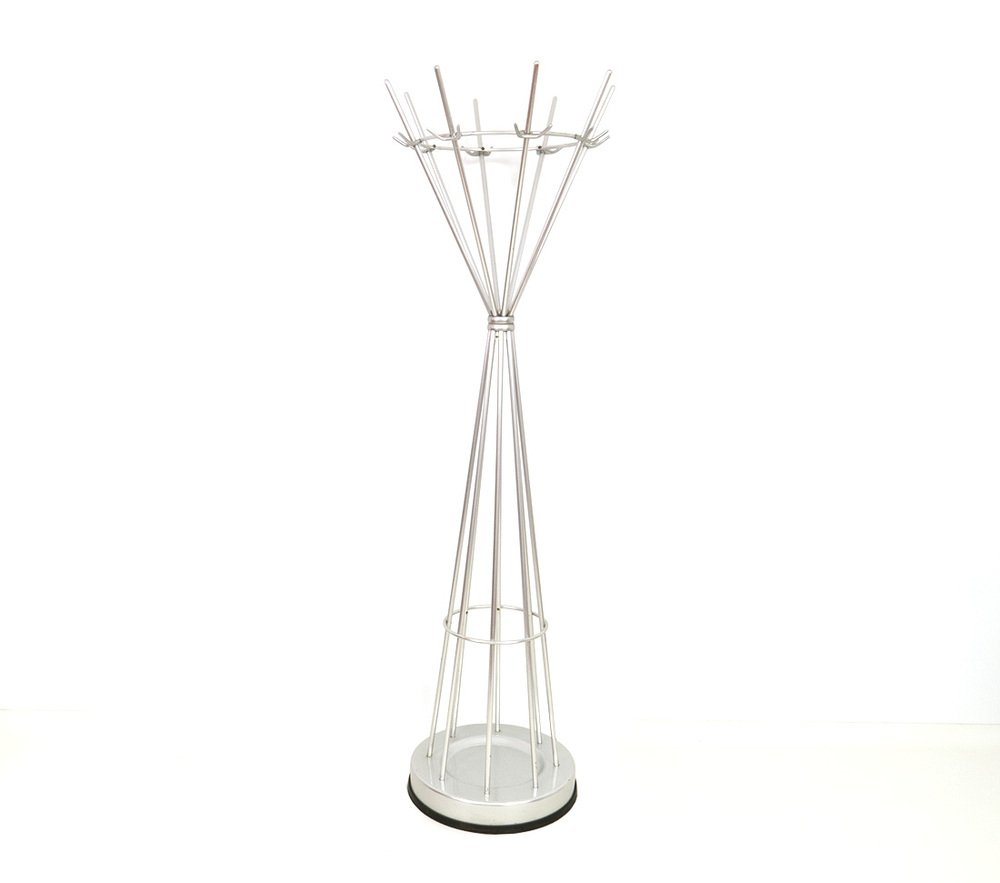 Art Deco Aluminum Coat Stand for sale at Pamono