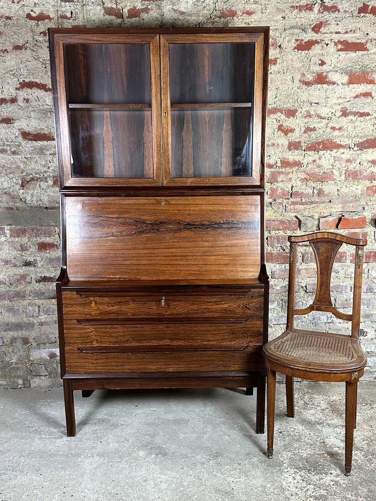 Vintage Brown Wood Secretary, 1960s for sale at Pamono