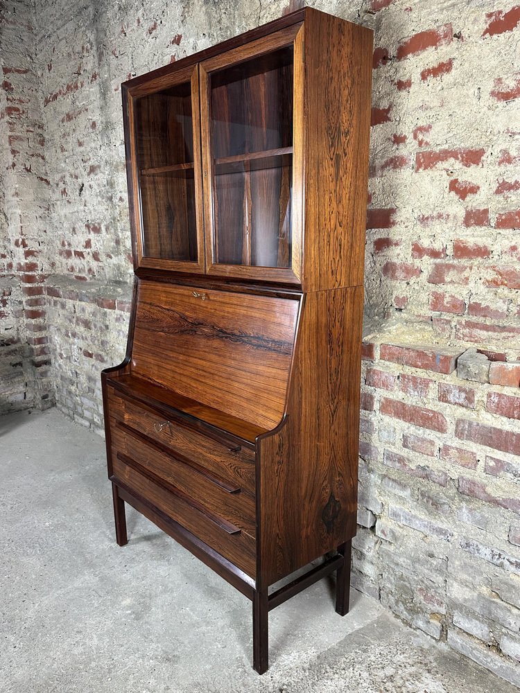 Vintage Brown Wood Secretary, 1960s for sale at Pamono