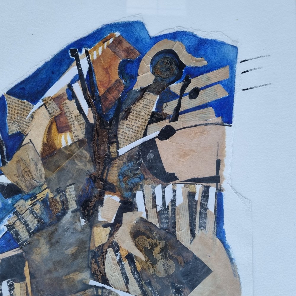 Philippe Vincendeau, Abstrakte Komposition, 1993, Collage auf Papier ...