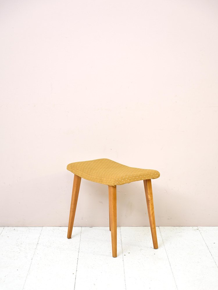 Vintage Wooden Stool, 1950s for sale at Pamono