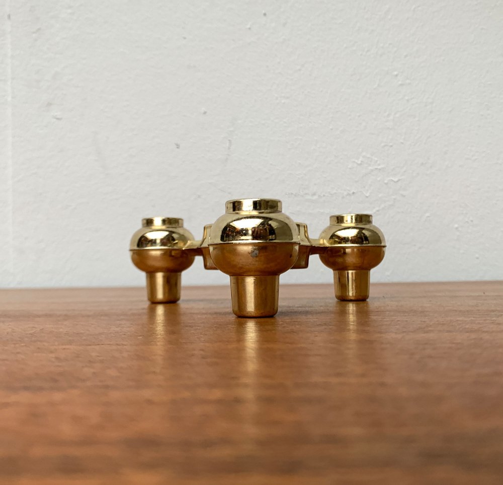 Vintage Metal Modular Atomic Stacking Candle Holder from Quist, 1970s ...