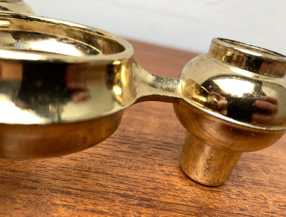 Vintage Metal Modular Atomic Stacking Candle Holder from Quist, 1970s ...