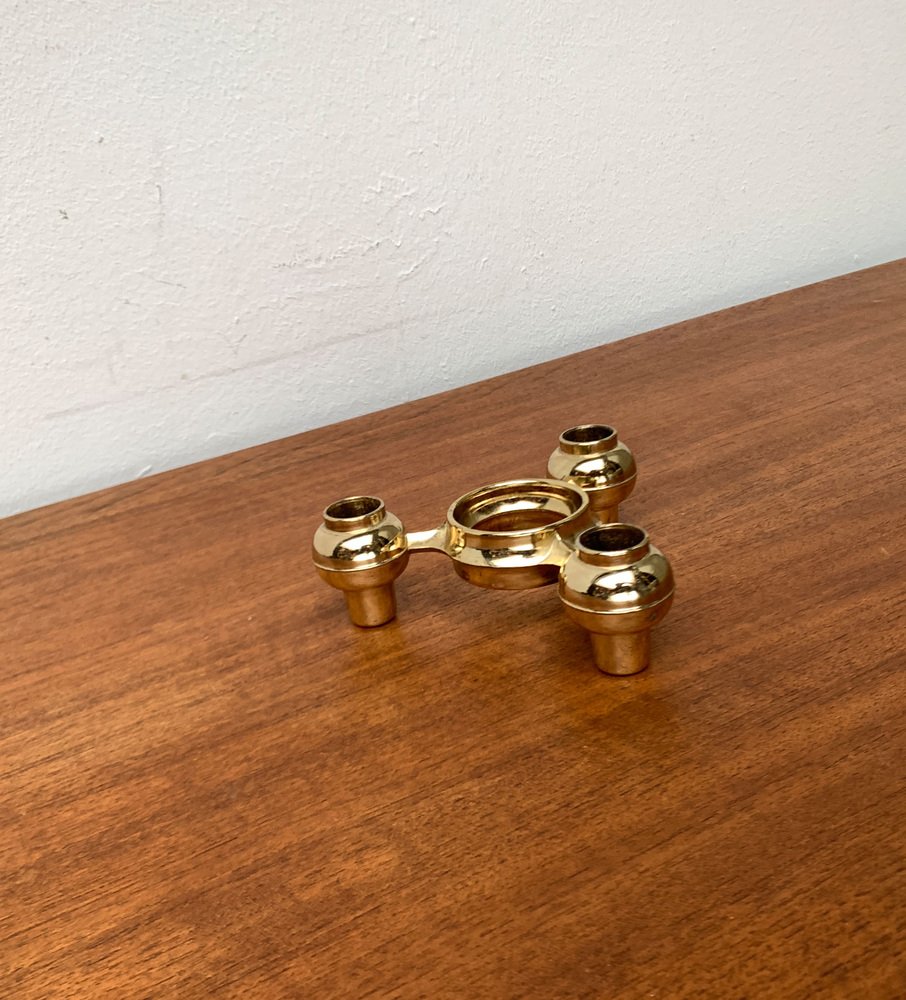 Vintage Metal Modular Atomic Stacking Candle Holder from Quist, 1970s ...
