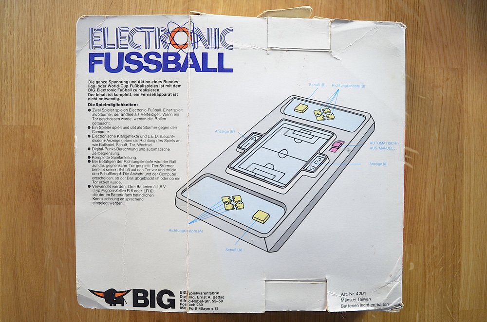 Electronic Football Game for Firma BiG, 1970s for sale at Pamono