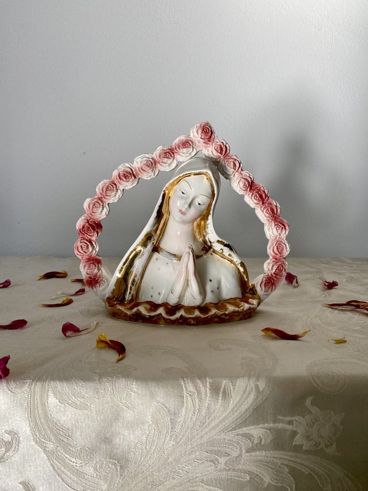 Art Deco Madonna Delle Rose Sculpture, Italy, 1940s for sale at Pamono