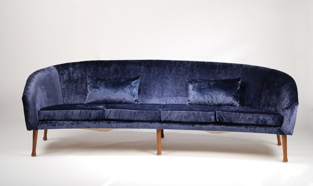 Mid-Century Frisco Bay Curved 4-Seater Sofa by Guy Rogers for Heals ...