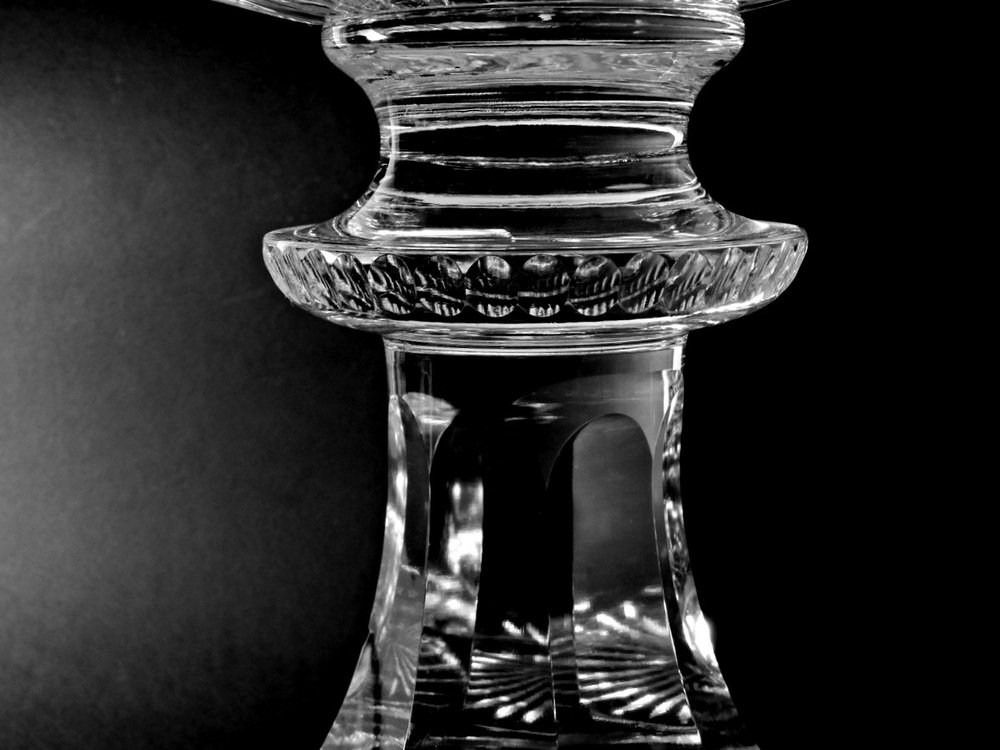 Large Florentine Renaissance Style Cut and Ground Crystal Medici Vase ...