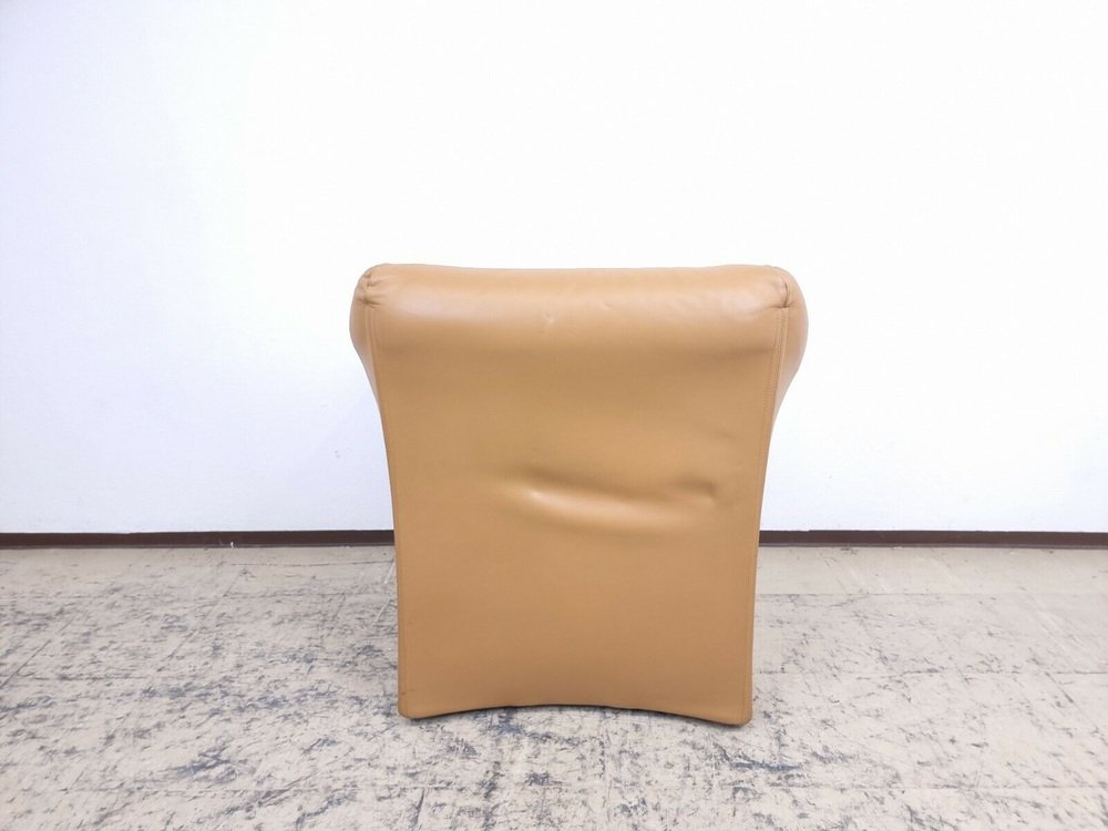 Leather Lounge Chair by Mario Bellini for Cassina for sale at Pamono