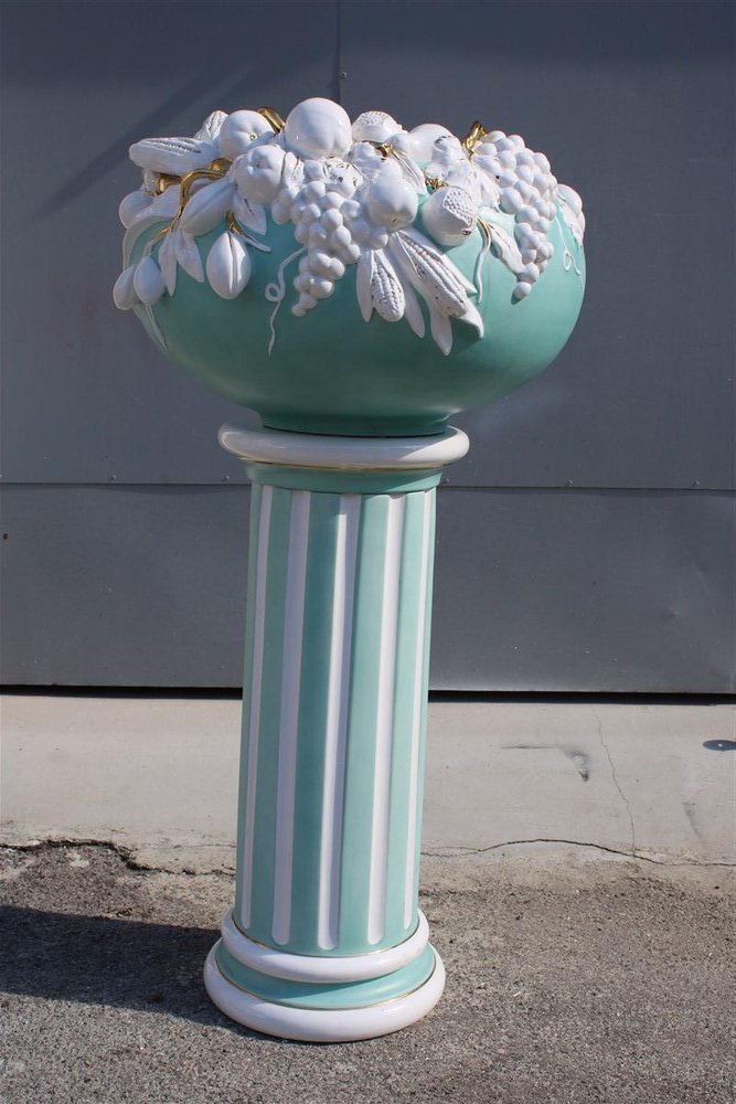 Column in Enameled Ceramic by Tommaso Barbi, Italy, 1970s for sale at ...