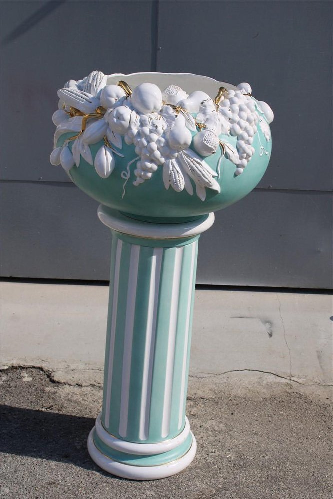 Column in Enameled Ceramic by Tommaso Barbi, Italy, 1970s for sale at ...