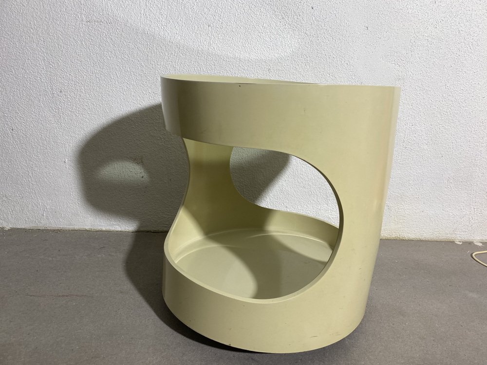 Space Age Side Table with Glass Plate from Opal Möbel for sale at Pamono