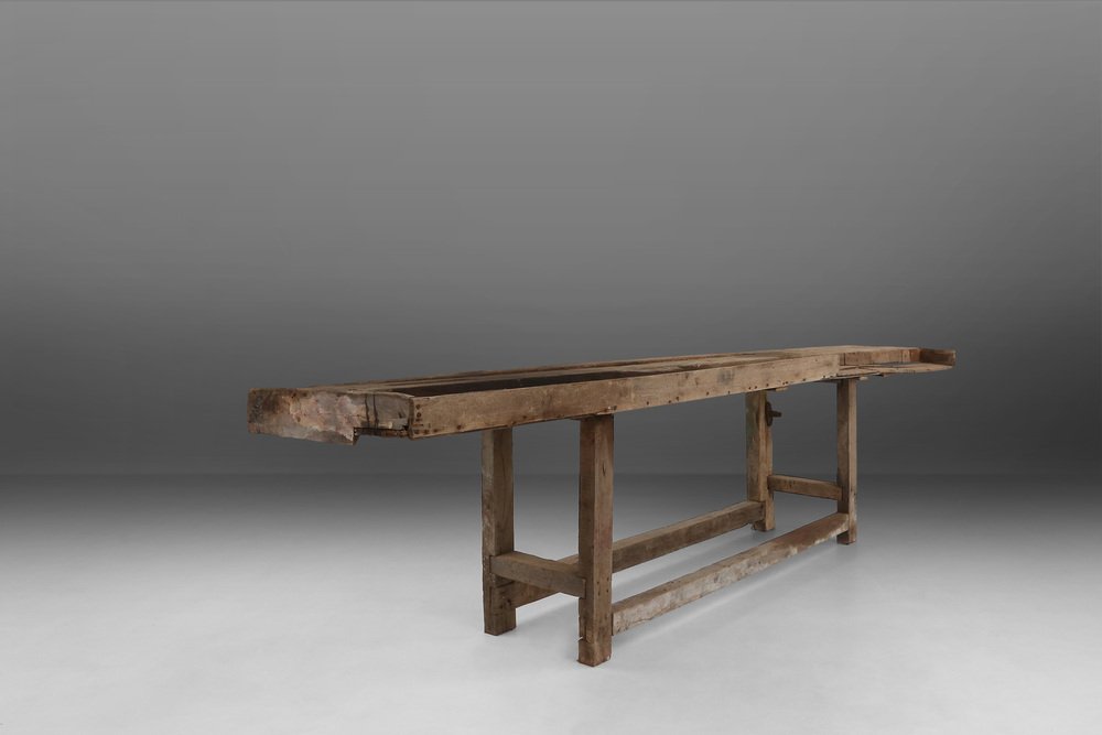 Large Rustic Workbench, 1850s for sale at Pamono