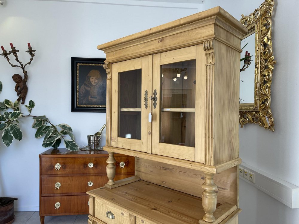 Vintage Spruce Kitchen Buffet for sale at Pamono