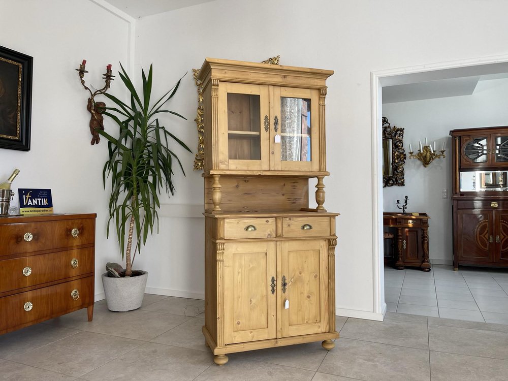 Vintage Spruce Kitchen Buffet for sale at Pamono