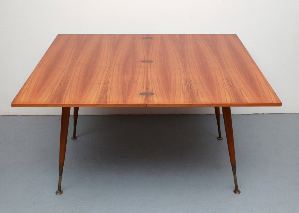 Extendable Coconut Table in Walnut, 1960 for sale at Pamono