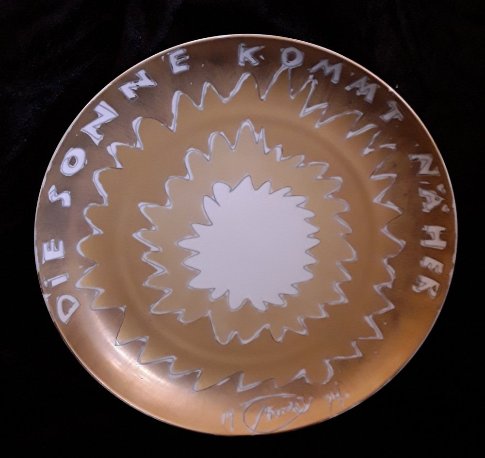 Assiette Murale Artist Plate No. 4 par Otto Piene en Porcelaine pour ...