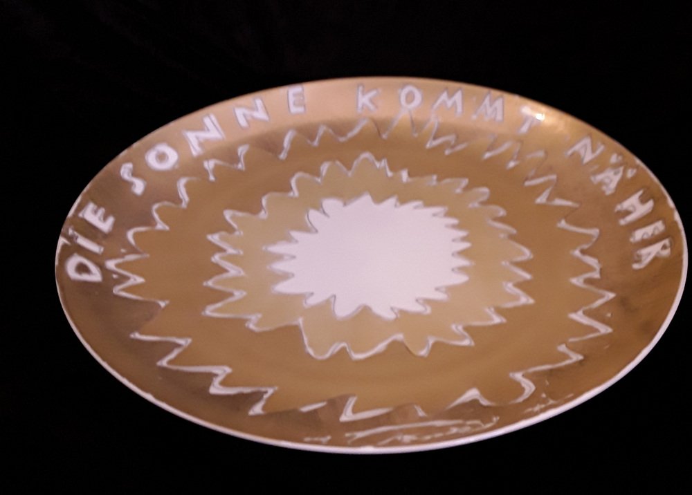 Assiette Murale Artist Plate No. 4 par Otto Piene en Porcelaine pour ...