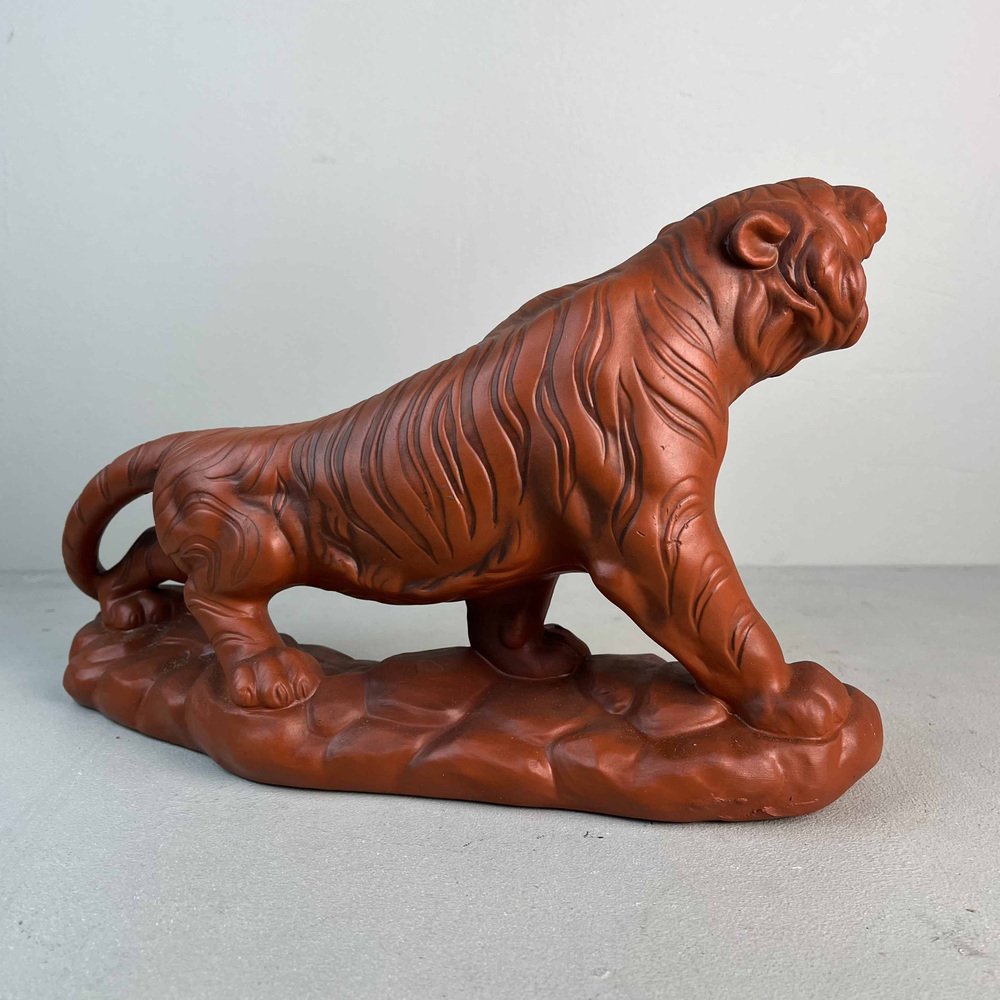 Vintage Ceramic Tiger from Iwata Seito, Japan, 1970s for sale at Pamono