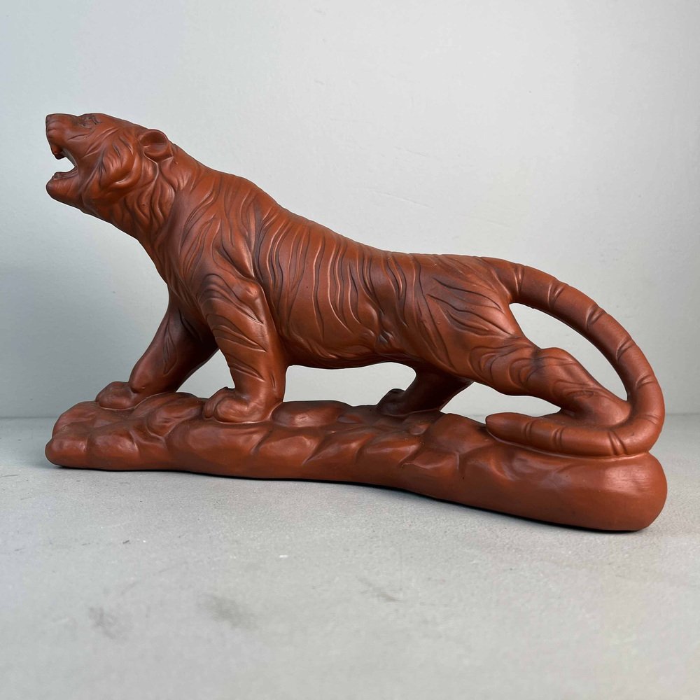 Vintage Ceramic Tiger from Iwata Seito, Japan, 1970s for sale at Pamono