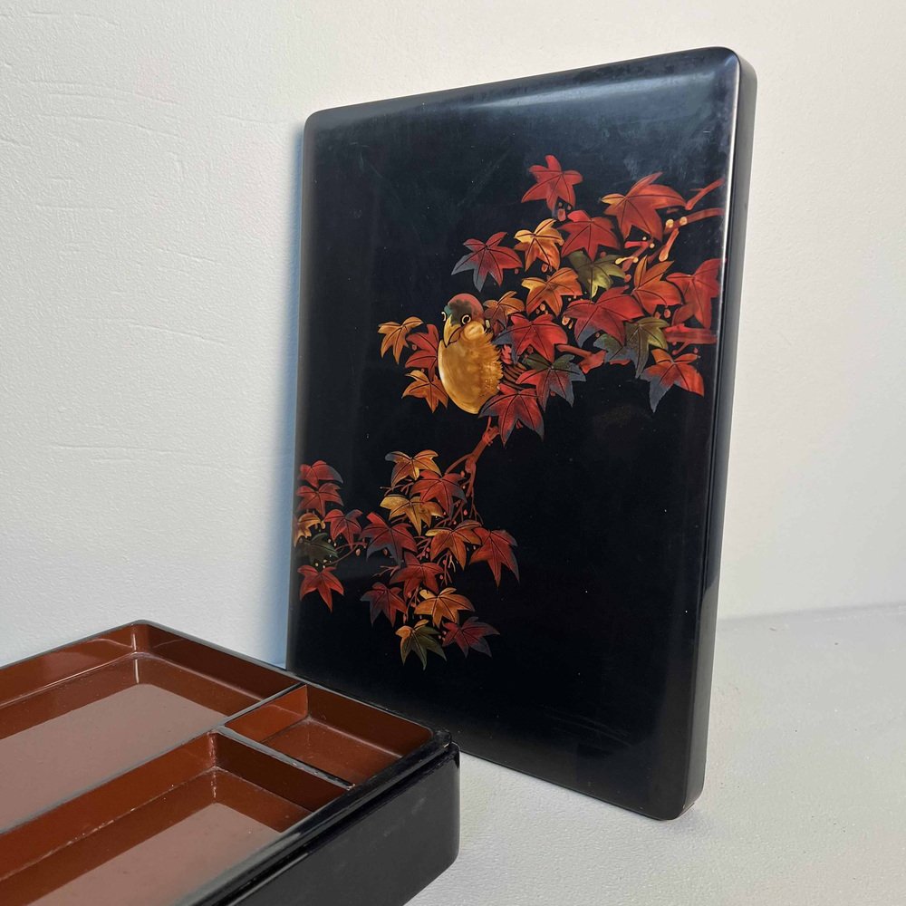 Vintage Meiji Era Lacquered Writing Box, Japan for sale at Pamono