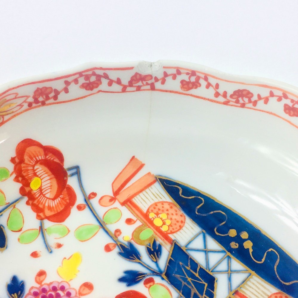 19th Century Meissen Porcelain Imari Pattern Tea Cups & Saucers ...