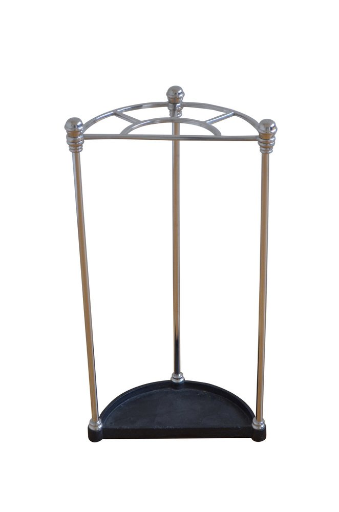 Art Deco Umbrella Stand in Stainless Steel, 1930 for sale at Pamono