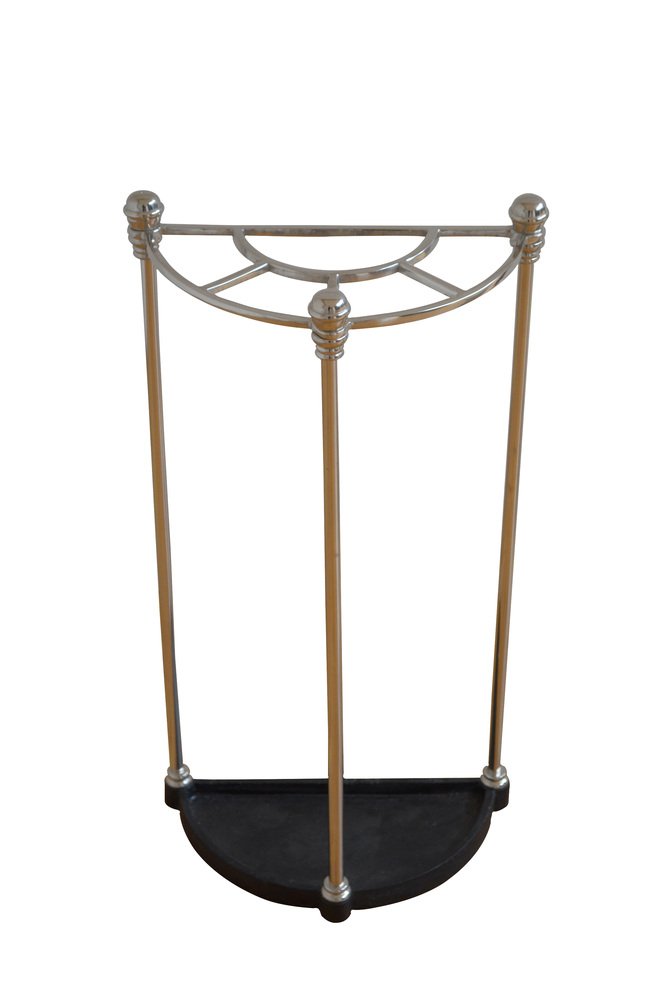 Art Deco Umbrella Stand in Stainless Steel, 1930 for sale at Pamono
