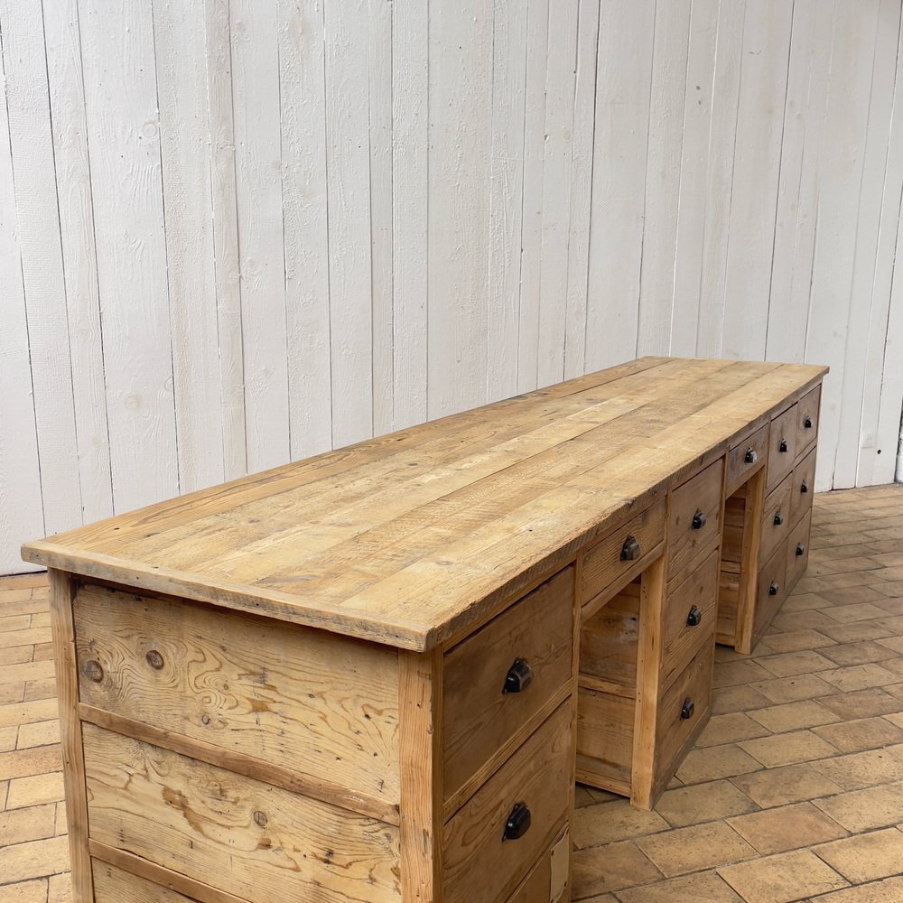Wooden Counter with Drawers, 1950s for sale at Pamono
