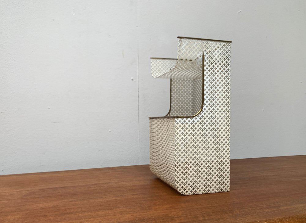 Mid-Century Perforated Metal Shelf, 1950s for sale at Pamono