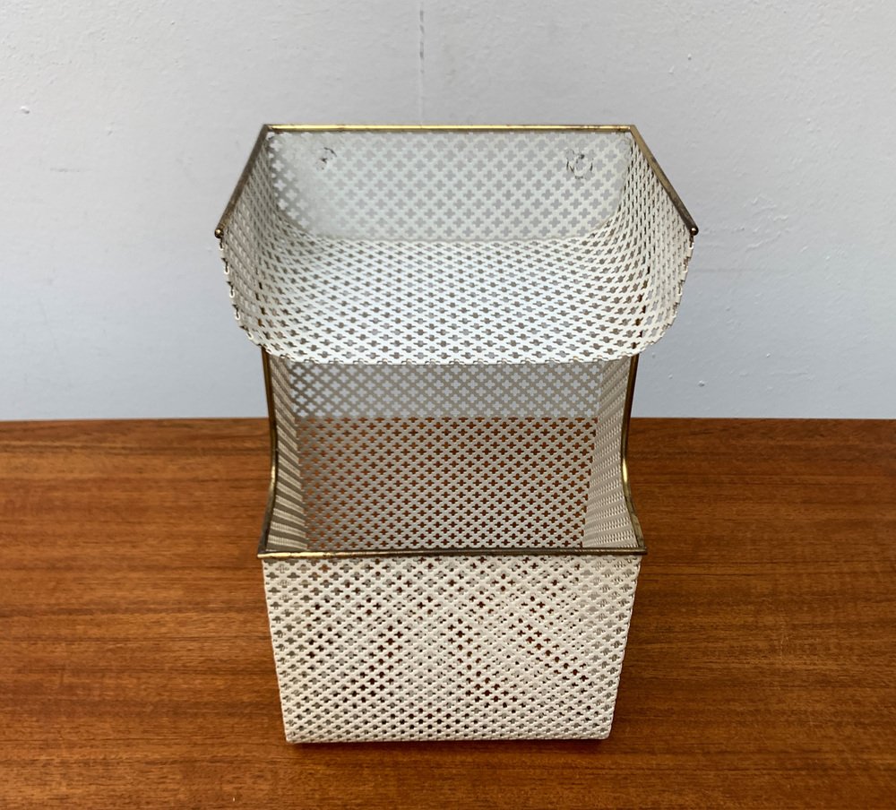 Mid-Century Perforated Metal Shelf, 1950s for sale at Pamono