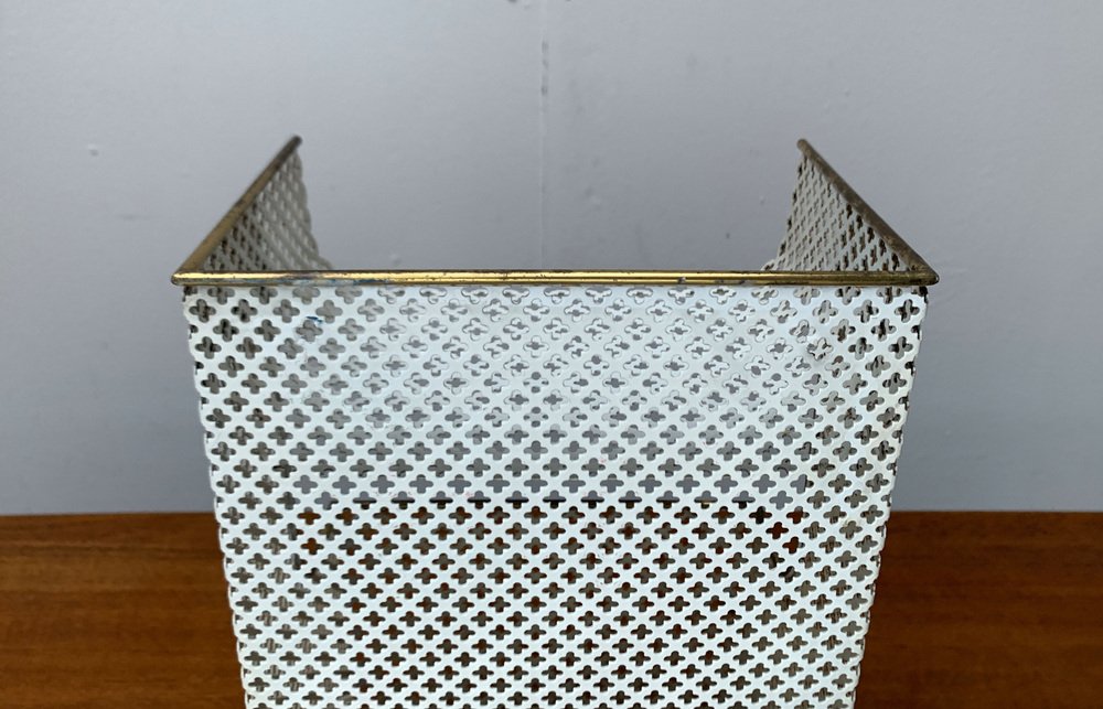 Mid-Century Perforated Metal Shelf, 1950s for sale at Pamono