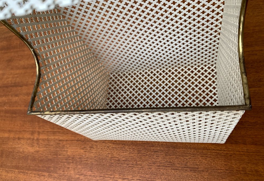 Mid-Century Perforated Metal Shelf, 1950s for sale at Pamono