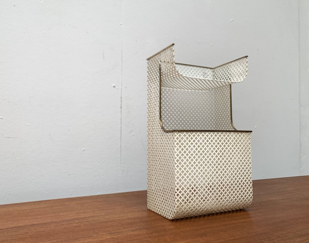 Mid-Century Perforated Metal Shelf, 1950s for sale at Pamono