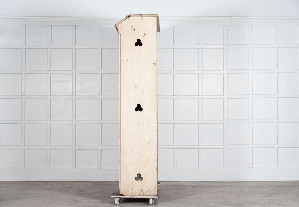 Large 19th Century English Estate Made Pine Housekeepers Cupboard ...