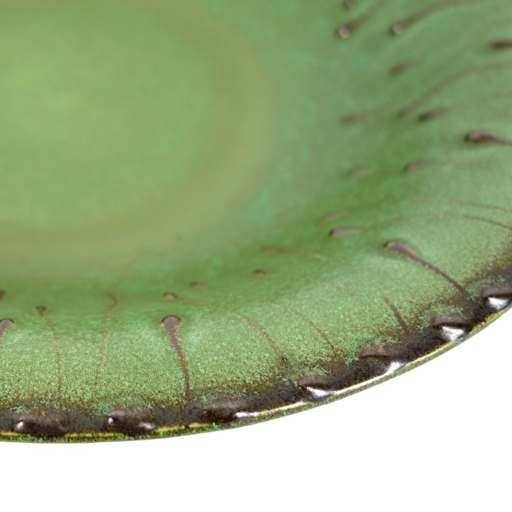 Green Ceramic Wall Plate from Alka for sale at Pamono