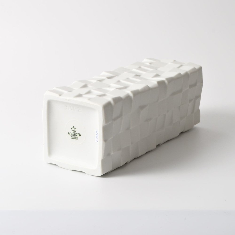 Op Art Vase in Porcelain from Scherzer, 1960s for sale at Pamono