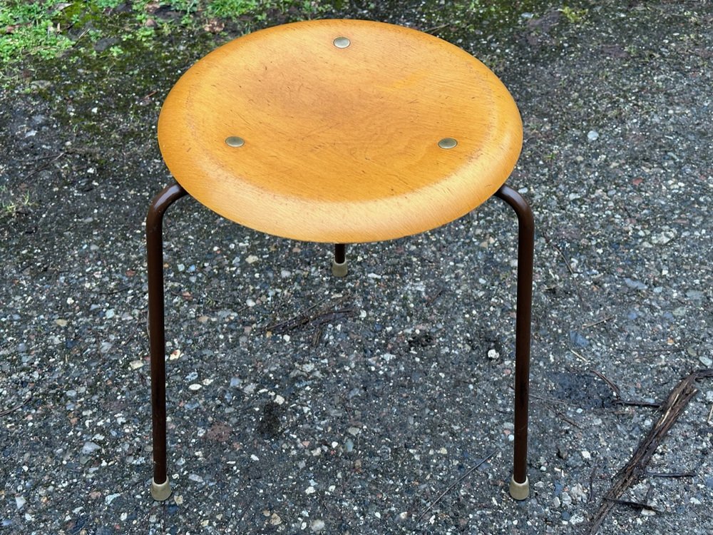 Mid-Century Danish Dot Stool by Arne Jacobsen for Fritz Hansen, 1950s ...