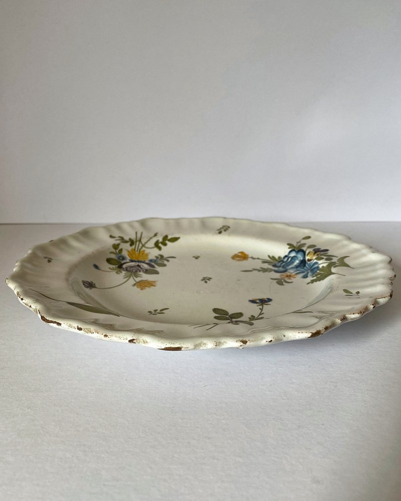 Moustiers Plate in Earthenware, 1700s for sale at Pamono