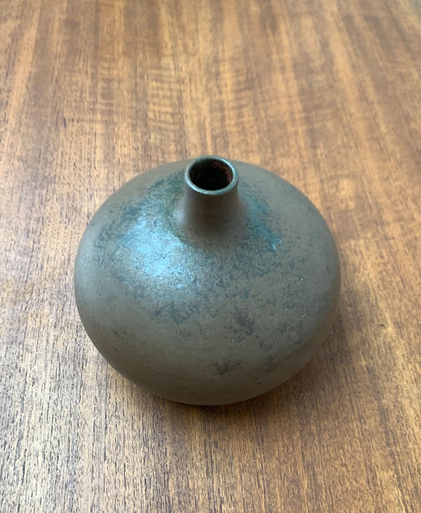 Mid-Century German Minimalist Studio Pottery Vase by Siegfried Gramann ...
