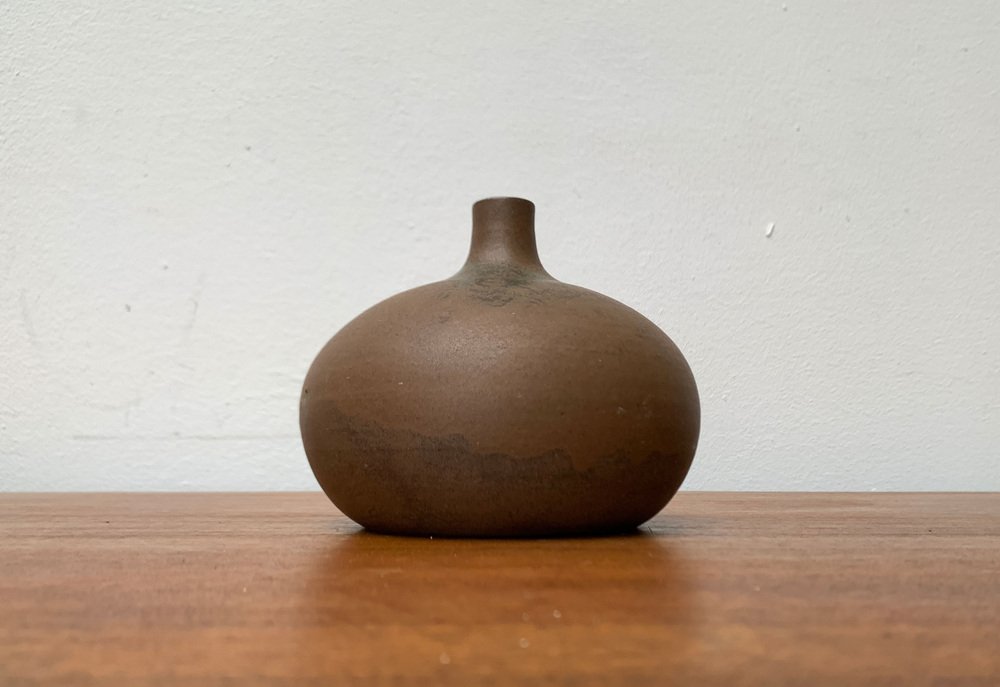 Mid-Century German Minimalist Studio Pottery Vase by Siegfried Gramann ...