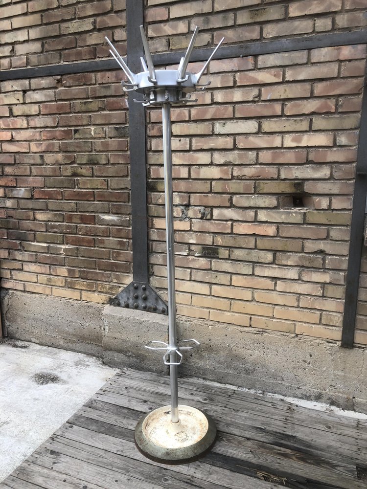 Vintage Wardrobe Stand in Aluminum, 1950s for sale at Pamono