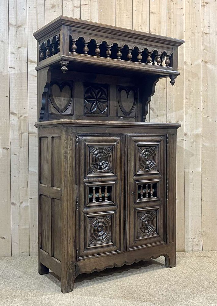 Breton Buffet in Chestnut, 1950s for sale at Pamono
